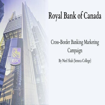 RBC Marketing Campaign | PPTX