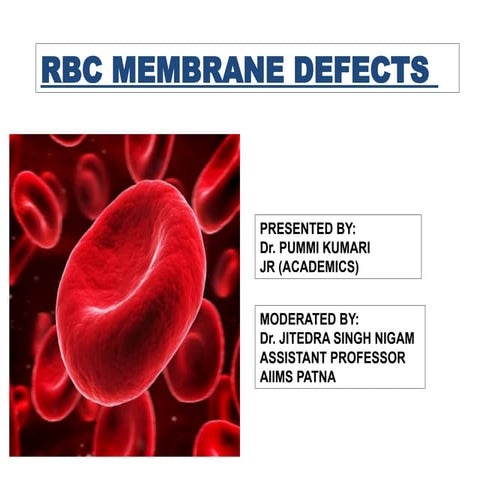 RBC MEMBRANE DEFECTS final presentation.pptx