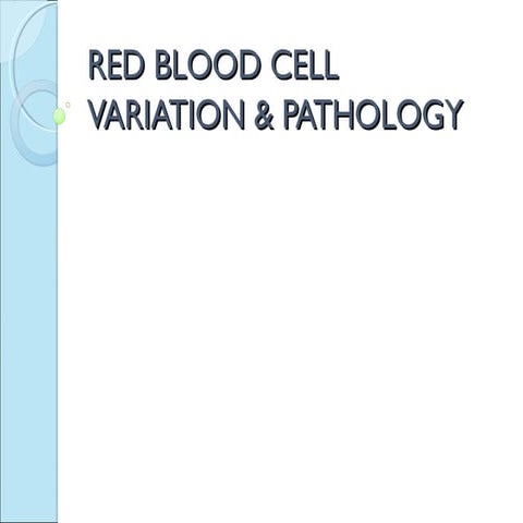 morphology of red blood cells | PPT