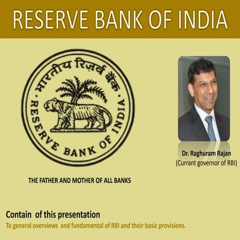 Rbi | PPTX | Business Banking & Finance | Business