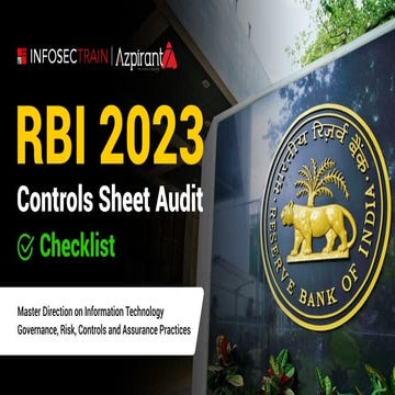 RBI Controls Sheet Audit Checklist-Stay Audit-Ready with RBI Compliance ...