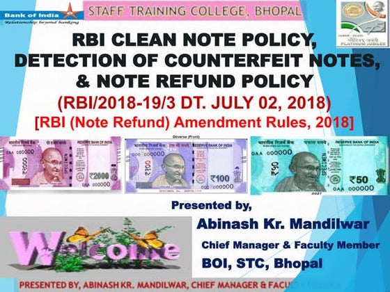 Security features of indian banknotes given by rbi | PPT | Credit Cards ...