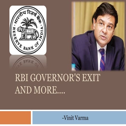 Rbi governor's exit and more | PDF