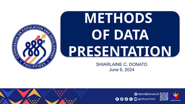 Lesson 26 presenting and interpreting data in tabular and graphical ...