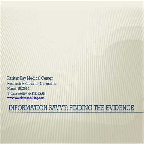 Information Savvy | PPT