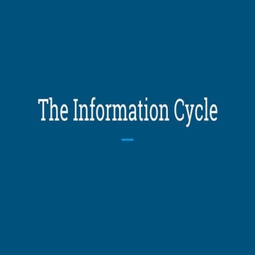 The information cycle | PPT