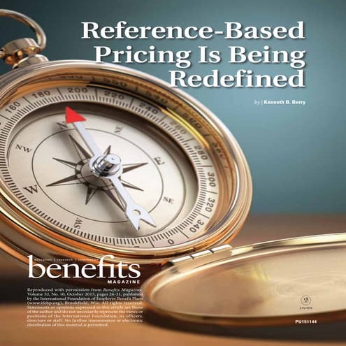 Reference-Based Pricing, Redefined | PDF