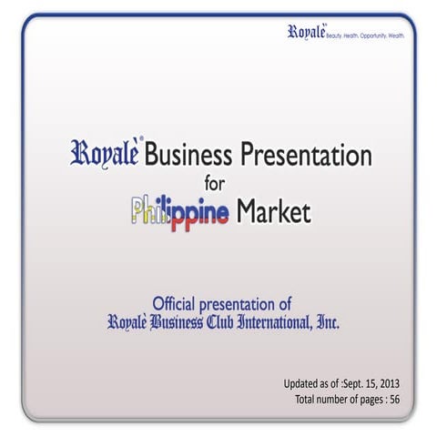 Royale Business Club Presentation | PDF