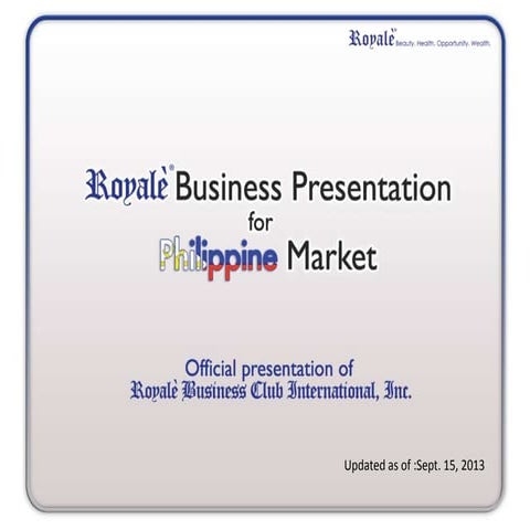 Royale Business Presentation | PPTX