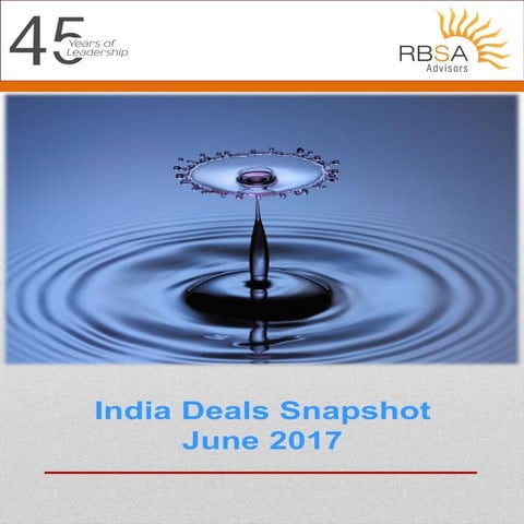 India Deals Snapshot June 2017 | PDF