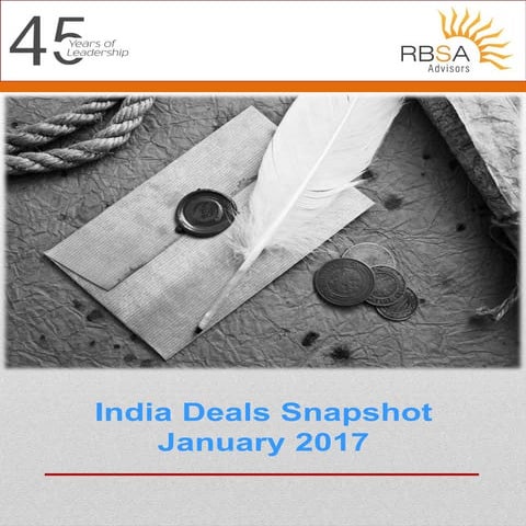 :: India Deals Snapshot January 2017 :: | PDF