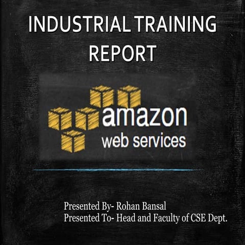Aws Cloud Computing Internship Training Pptx