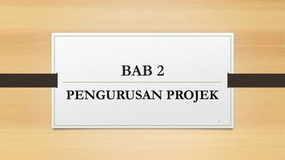 Reka Bentuk & Teknologi : Bab 2 pengurusan projek | PPT