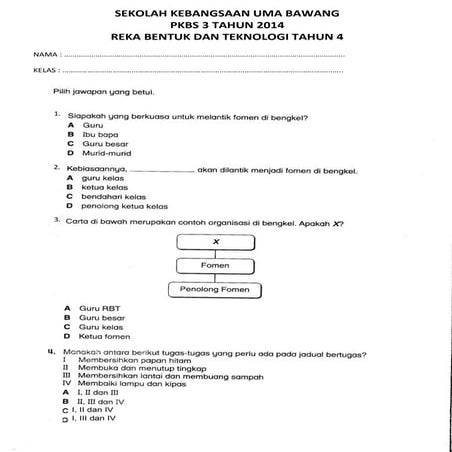 Ujian akhir tahun muzik tahun 5 | DOCX