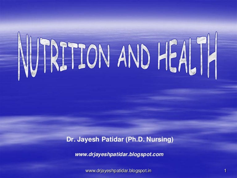Nutrition & health