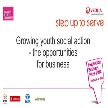 Responsible Business Week - Growing Youth Social Action | PPT