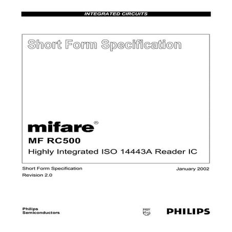 Rc 500射频芯片 | PDF