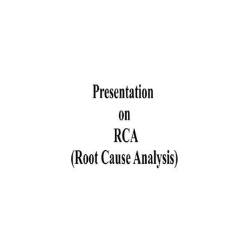 ROOT CAUSE ANALYSIS PowerPoint Presentation | PPTX