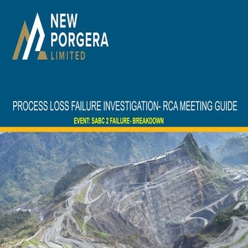 RCA Meeting Agenda - Process Loss Investigagtion | PPTX