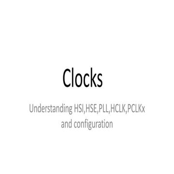 Stm32 Microcontroller Clocks And Rcc Block Pptx