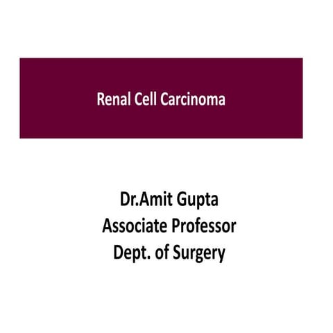 Best rcc book of oncology medical material | PPT