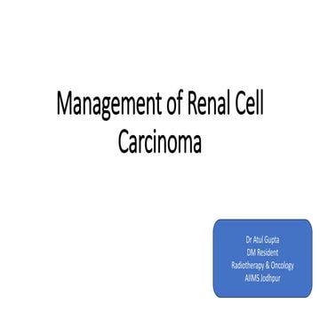 Management of Renal Cell Carcinoma ppt.pptx