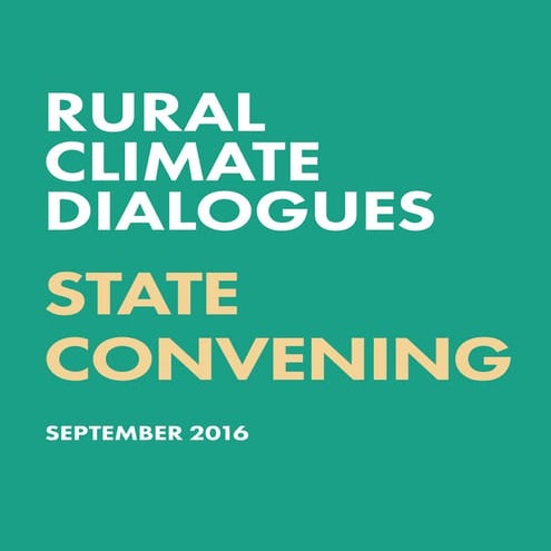 Rural Climate Dialogues State Convening Report | PDF