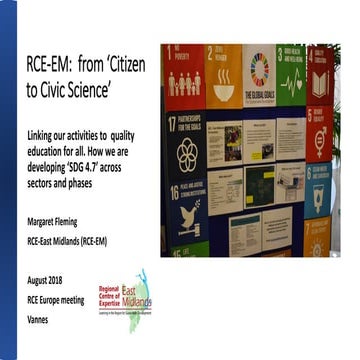 From ‘Citizen to Civic Science’ – Linking Our Activities to Quality ...