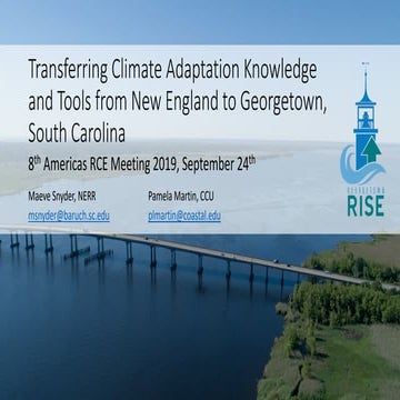 Transferring Climate Adaptation Knowledge and Tools from New England to ...