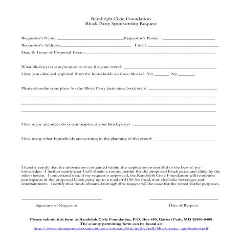 Rcf block party | PDF