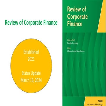 Review of Corporate Finance, finance and Banking | PDF