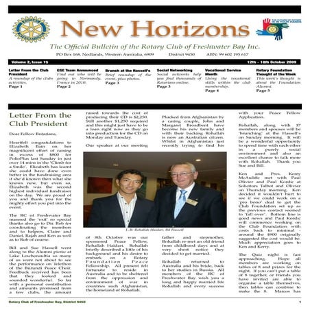 New Horizons Volume 1 Issue 11 | PDF