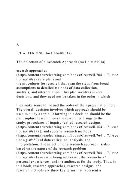 Module 1: The Selection of Research Approaches | PPTX | Educational Assessment | Education