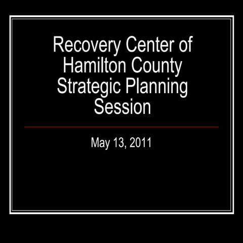 RCHC strategy session | PPT