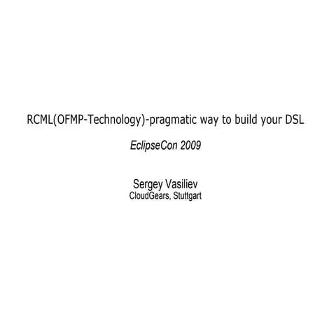 RCML-DSL | ODP