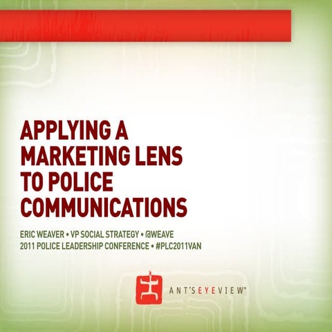 Applying a Marketing Lens to Police Communications | PDF