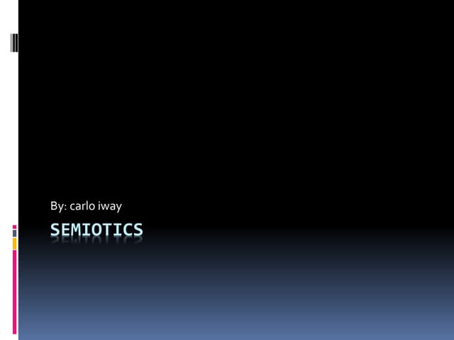 Semiotics | PPTX