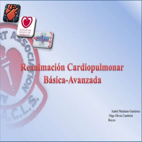 RCP - Básico. Reanimación Cardiopulmonar Básica | PPT