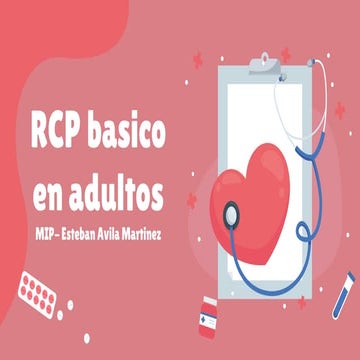 RCP HOSPITAL DIAPOSITIVAS BÁSICAS PARA MANEJO | PPTX