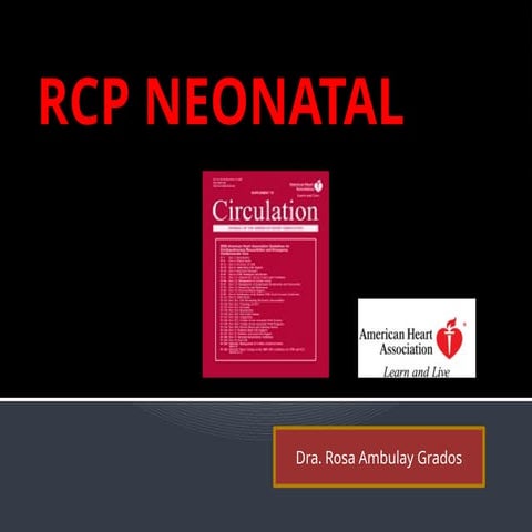 diapositivas de RCP neonatal AHA 2024 resumen | PPTX