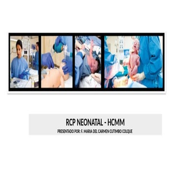 RCP NEONATAL pasos y procedimiento en neonatos | PPTX