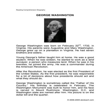President Washington Elementary | PDF