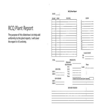 RCQ Plant Report.pptx