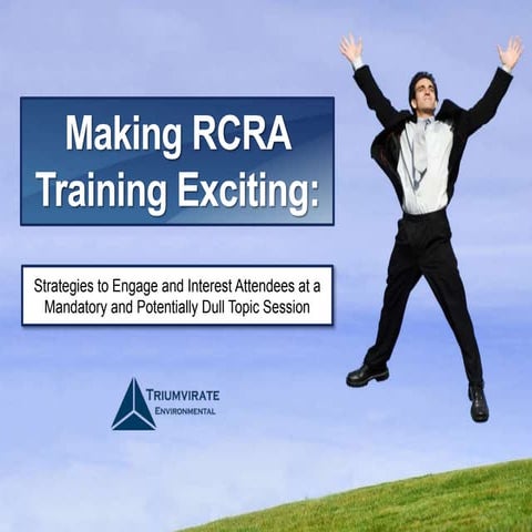 Making RCRA Training Exciting | PDF