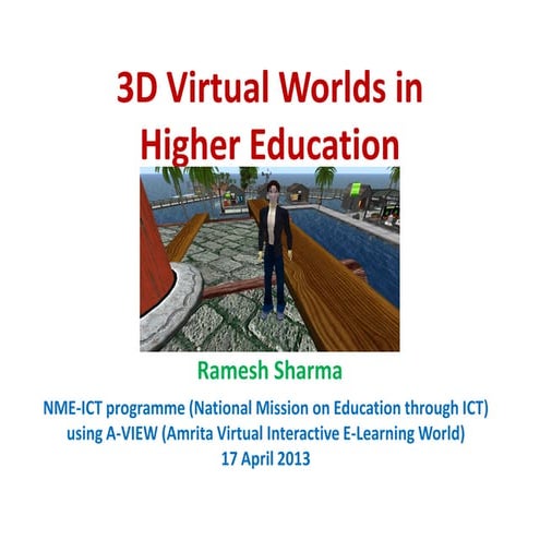 3D Virtual Worlds in Higher Education | PDF