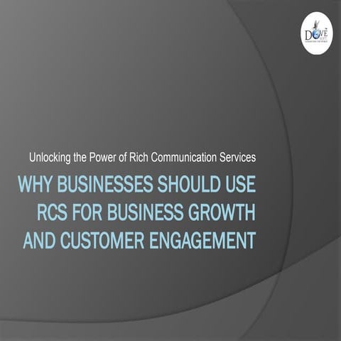 RCS for Business Growth and Customer Engagement | PPTX