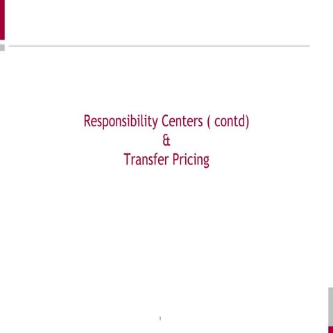 Rc & transfer pricing | PPT