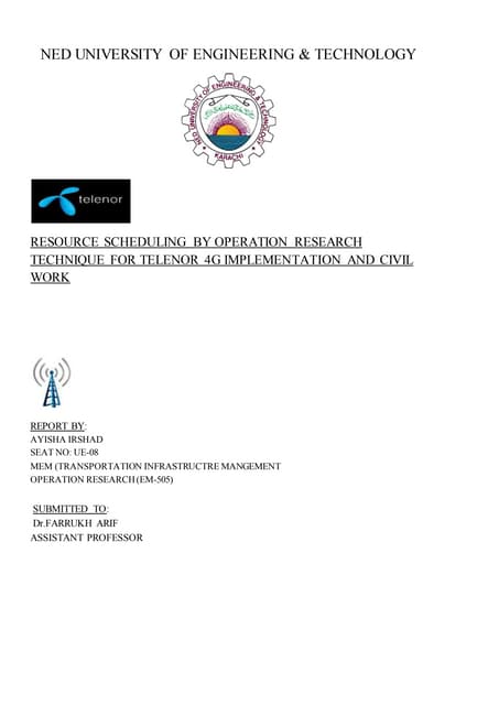 Telecommunication Tower | PPTX