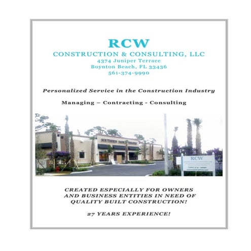 RCW Marketing Packet | PDF