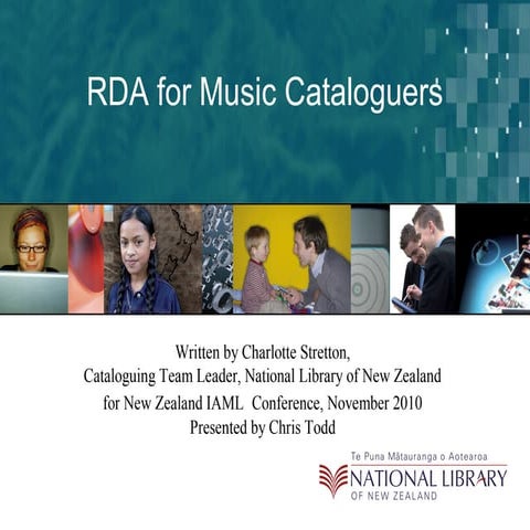 RDA for music cataloguers | PPT | Databases | Computer Software and ...